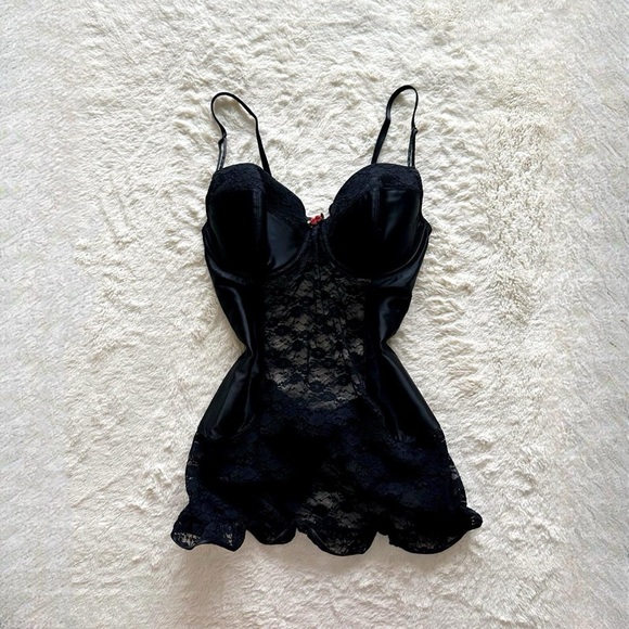 Jezebel | Intimates & Sleepwear | 200s Jezebel Micro Mini Slip Dress ...